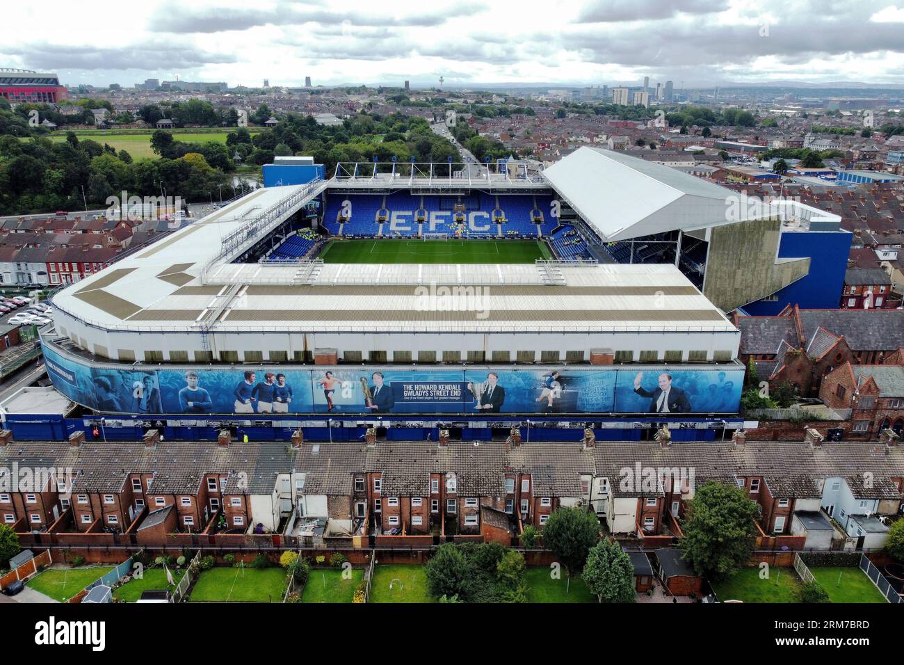 Liverpool football club aerial hi-res stock photography and images - Alamy