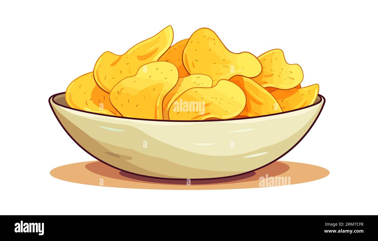 Round chips plate icon. Flat icon illustration on white background ...