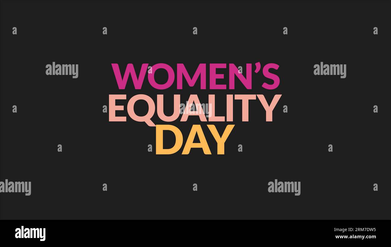 women's equality day on black background for womens equality day ...