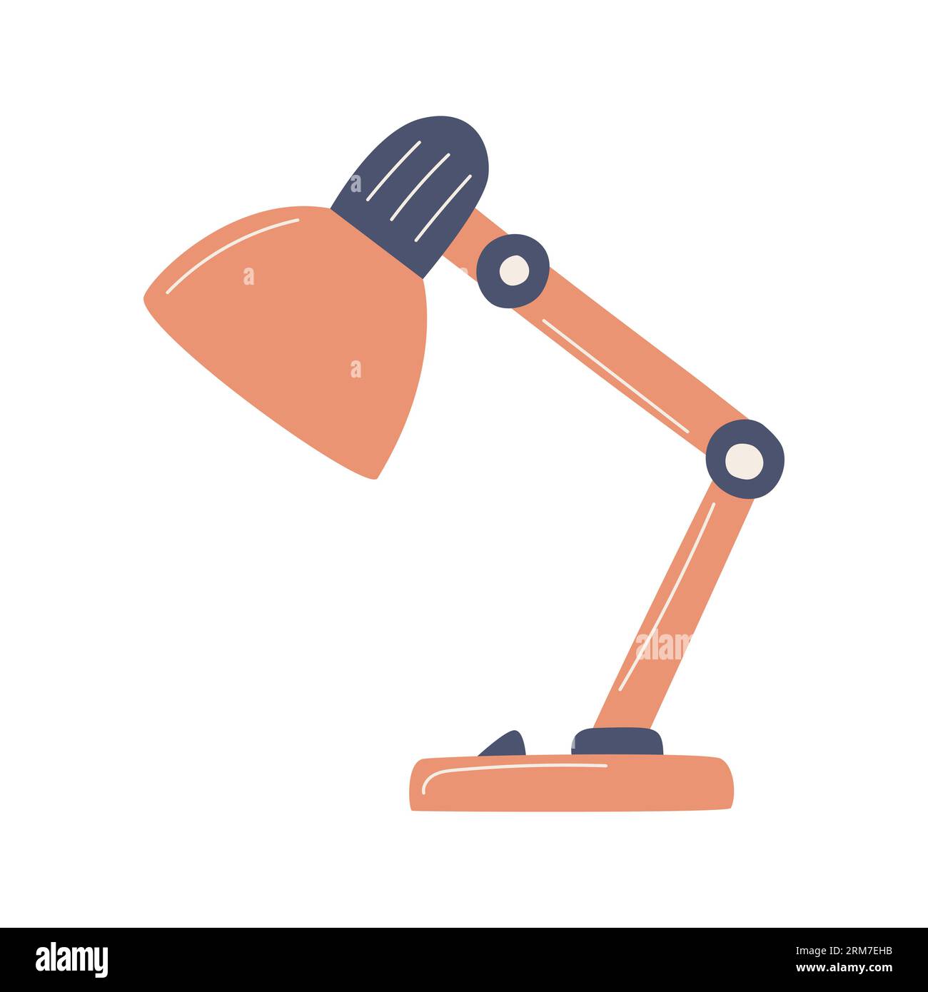 Table lamp. Electric lighting appliance. Flat cartoon vector ...