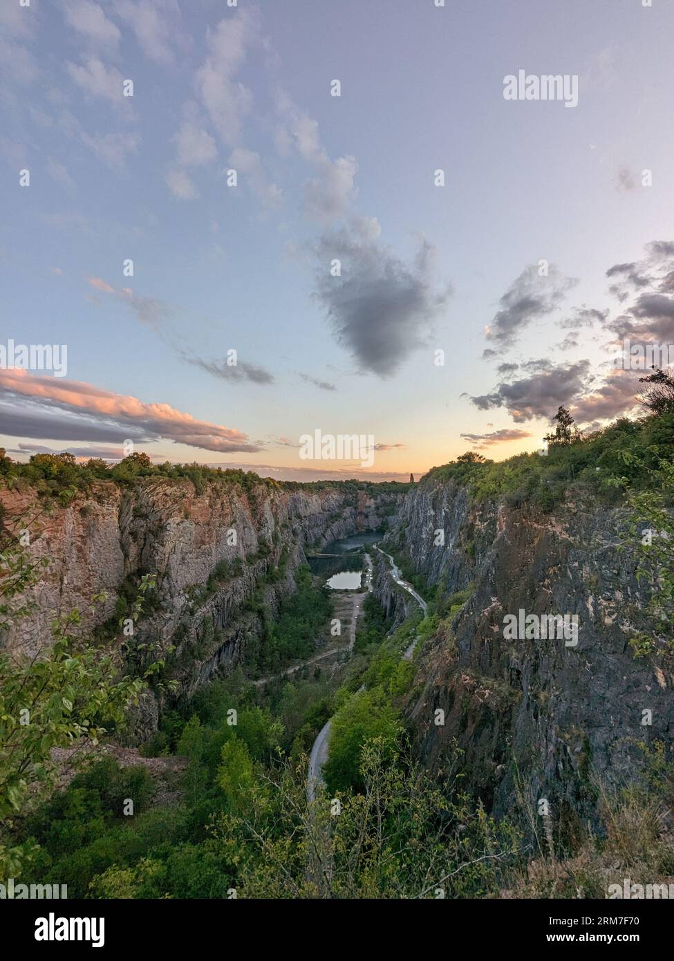 Old lime quarry, Big America (Velka Amerika) near Prague, Czech ...