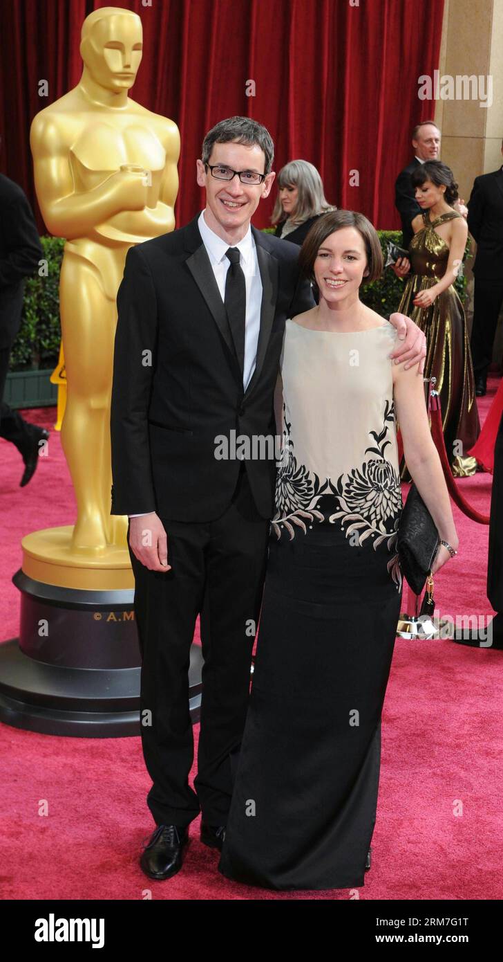 Steven Price (L), nominee for original score for the film Gravity ...