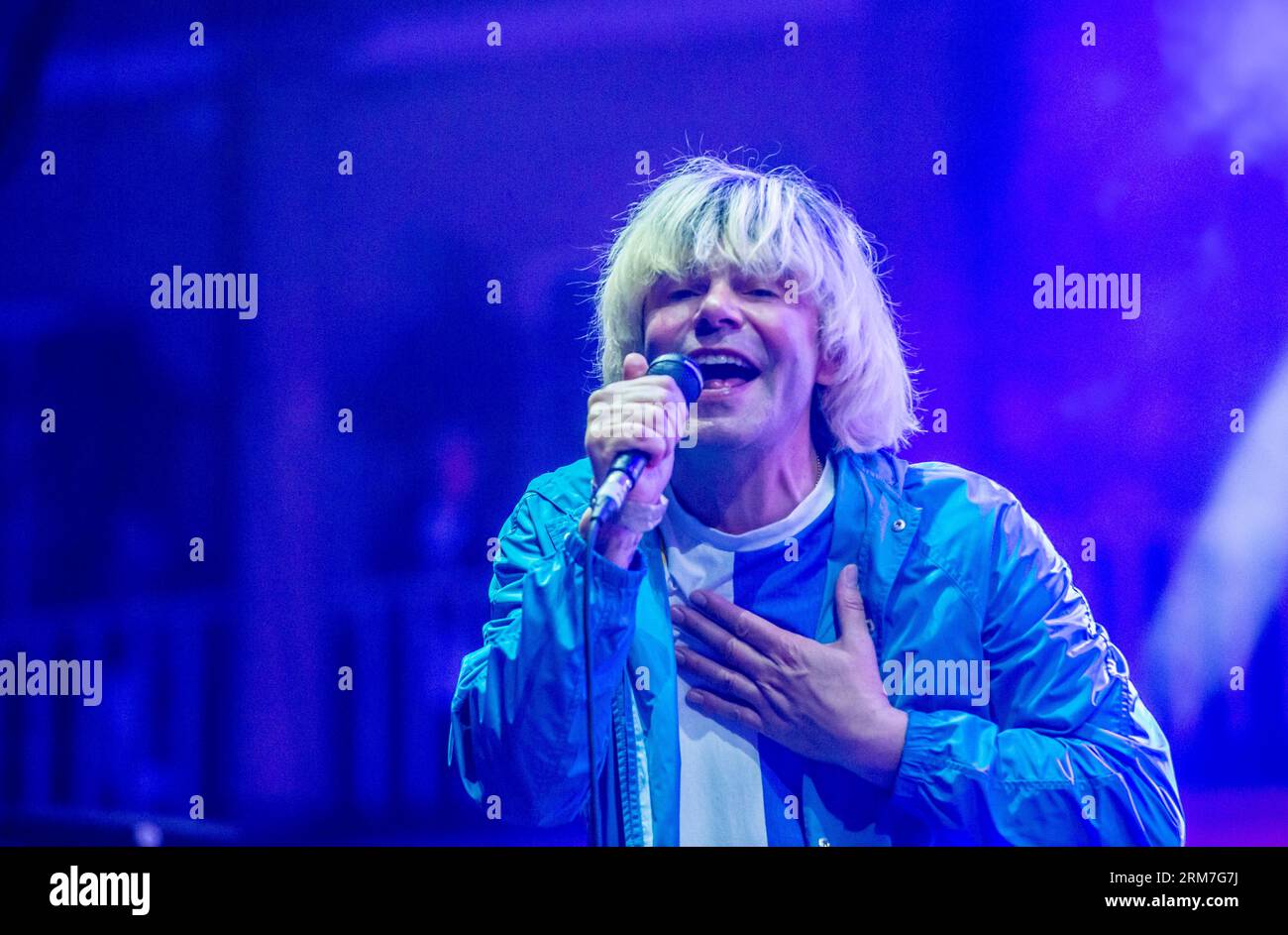 Halifax, UK. 26th Aug, 2023. Tim Burgess and his band The Charlatans ...