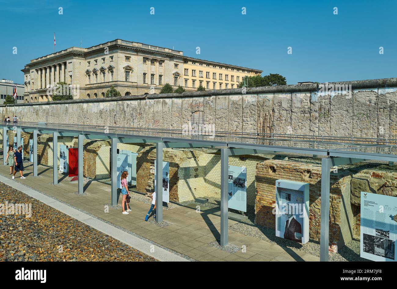 Berlin, Germany - August 1, 2019: The Berlin Wall monument Stock Photo ...