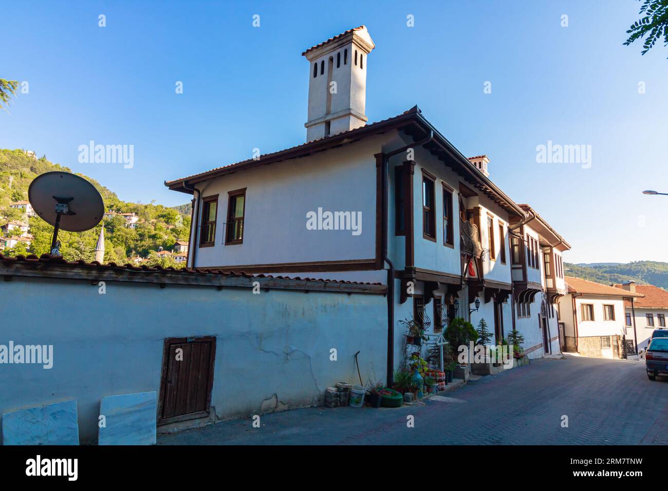 Traditional houses in Goynuk district of Bolu Turkiye. Turkish ...