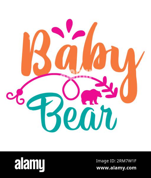 Baby Bear typography t-shirt design, tee print, t-shirt design ...