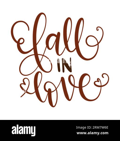 Fall in love typography t-shirt design, tee print, t-shirt design ...