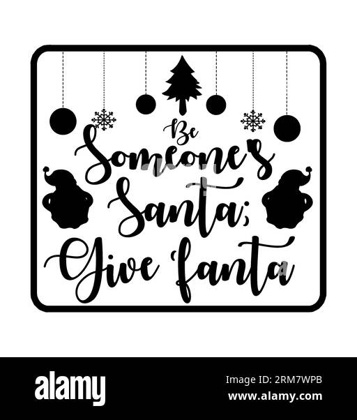 Be someone's santa yuri fanta typography t-shirt design, tee print, t ...