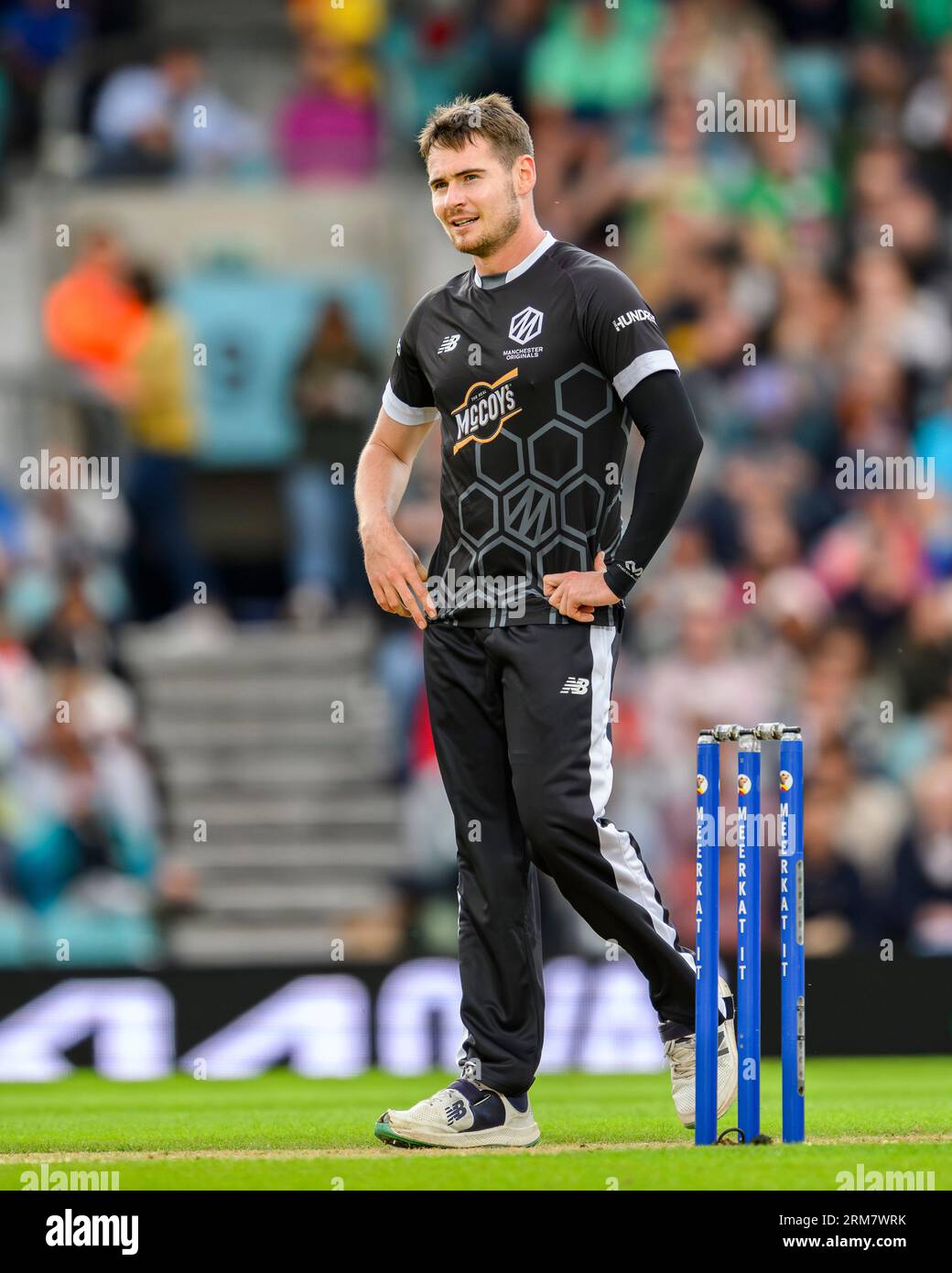LONDON, UNITED KINGDOM. 26 August, 2023. Josh Little of Manchester ...