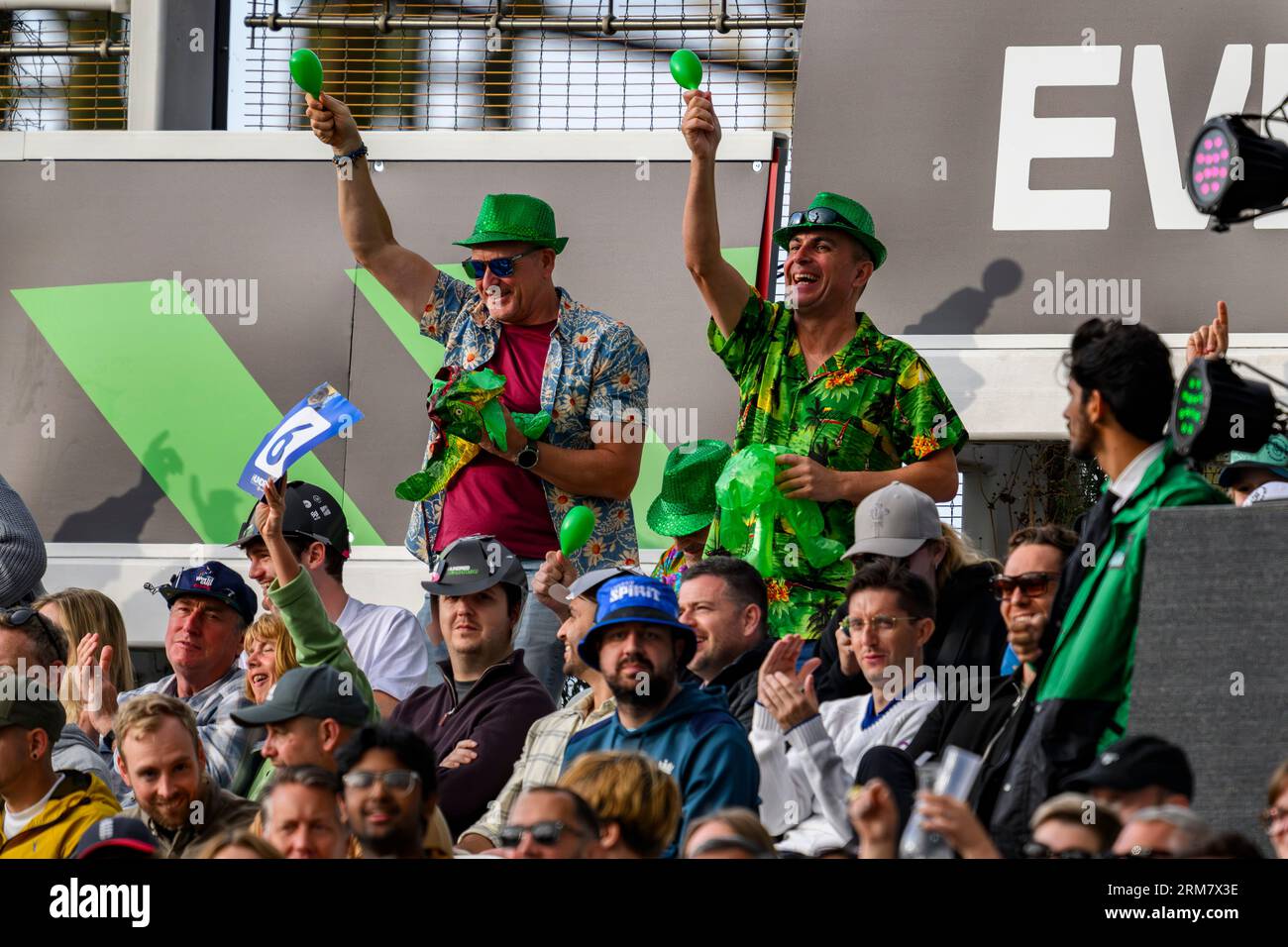 LONDON, UNITED KINGDOM. 26 August, 2023. The Southern Brave fans during ...