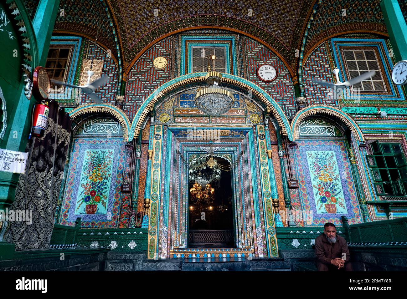 Exquisite artwork at the all wooden Khanqah-e-Moula (Shah-e-Hamadan ...