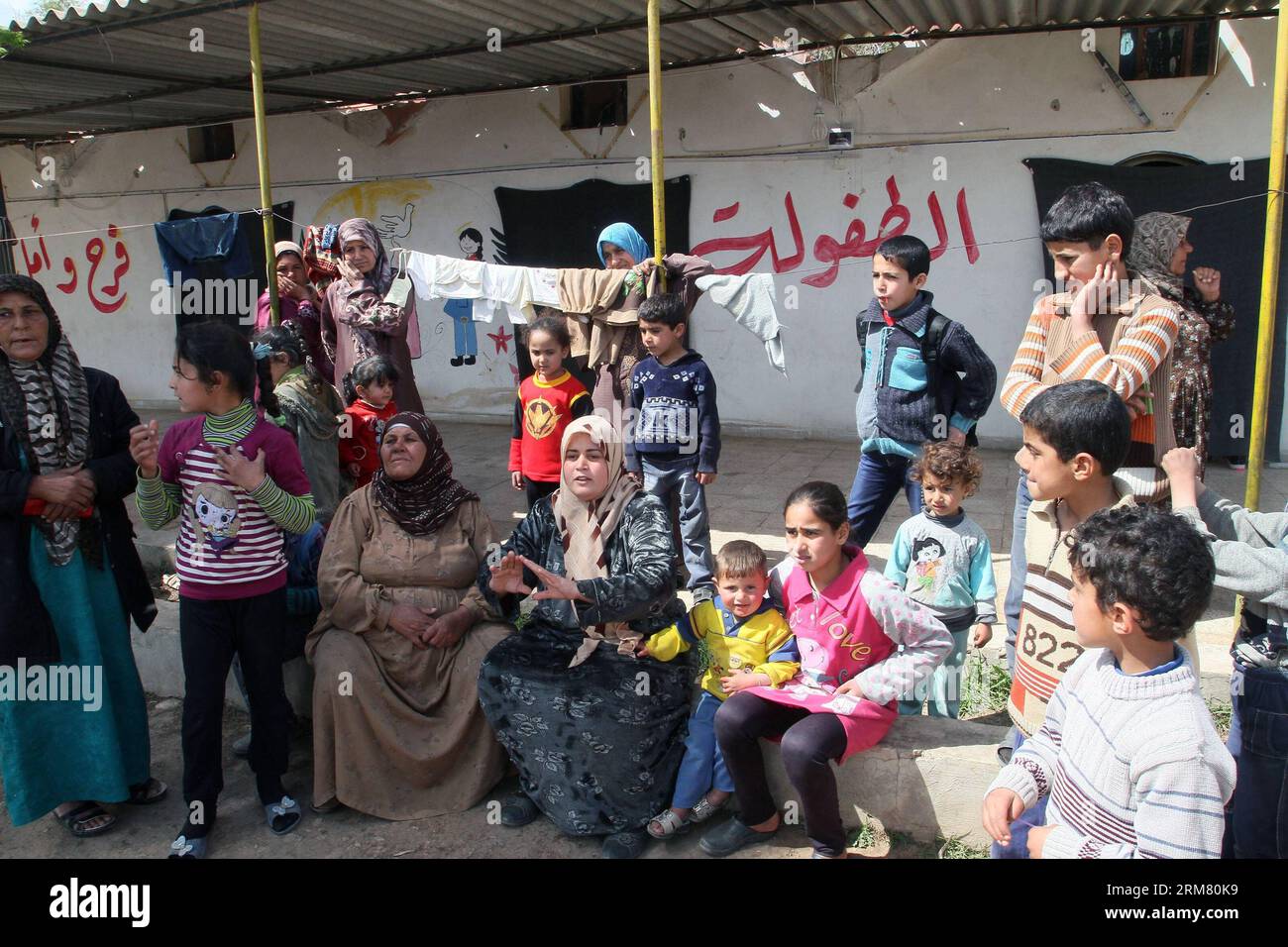 Syria damascus diplaced hi-res stock photography and images - Alamy