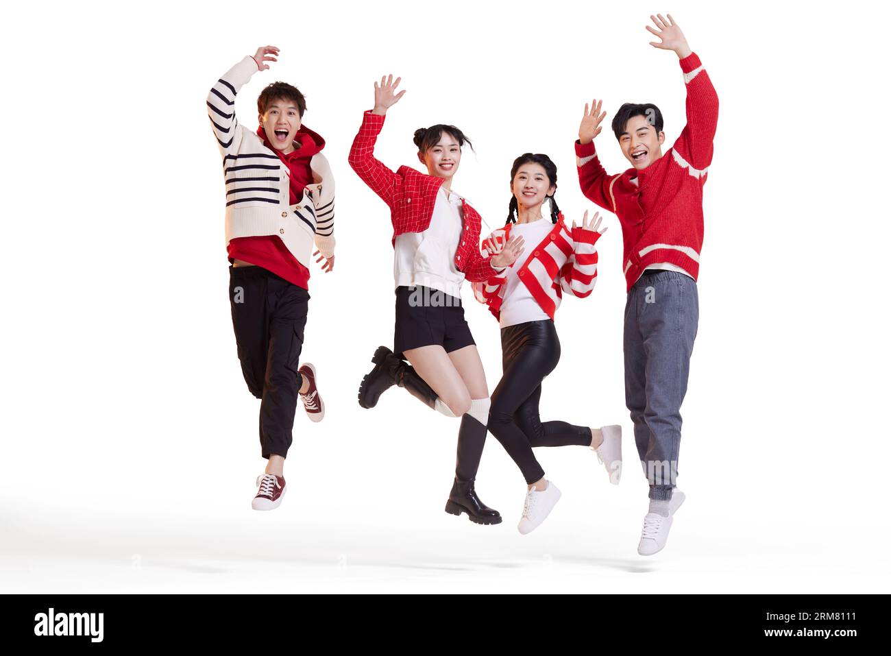 Group happy celebrating holiday Cut Out Stock Images & Pictures - Alamy