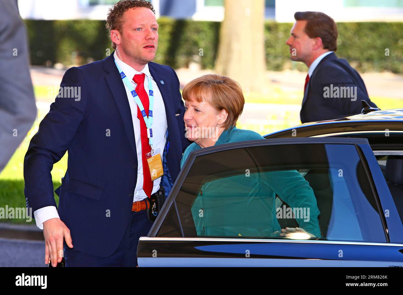 (140324) -- THE HAGUE, March 24, 2014 (Xinhua) -- German Chancellor ...