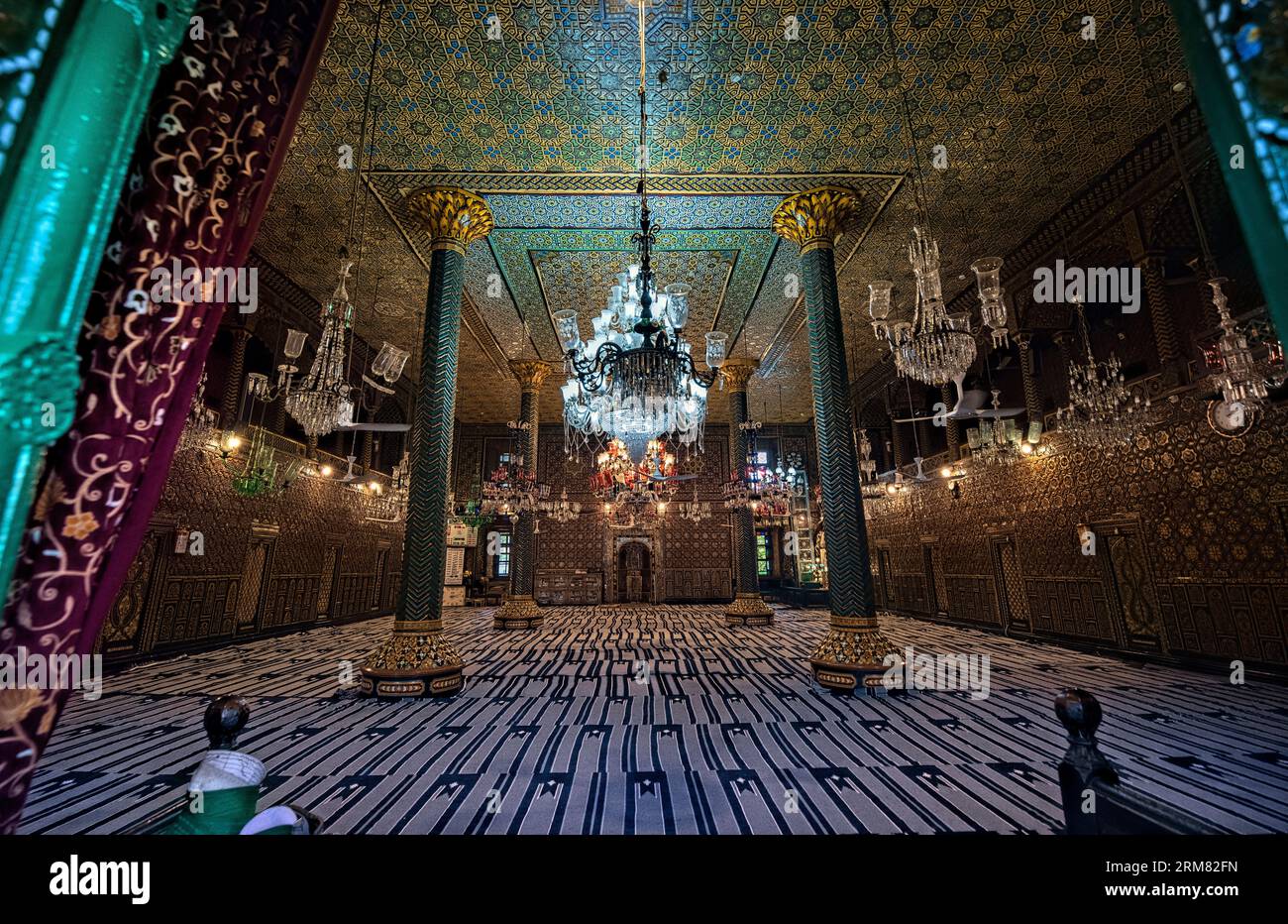 Papier-maché and exquisite artwork at the all wooden Khanqah-e-Moula ...