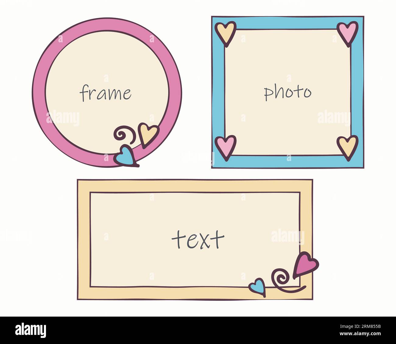 Photo cute girl blue Stock Vector Images - Alamy