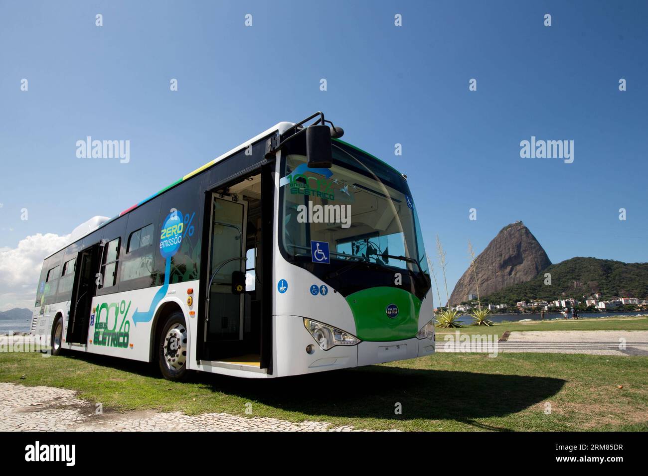 RIO DE JANEIRO An electric bus manufactured by China s BYD is seen in ...