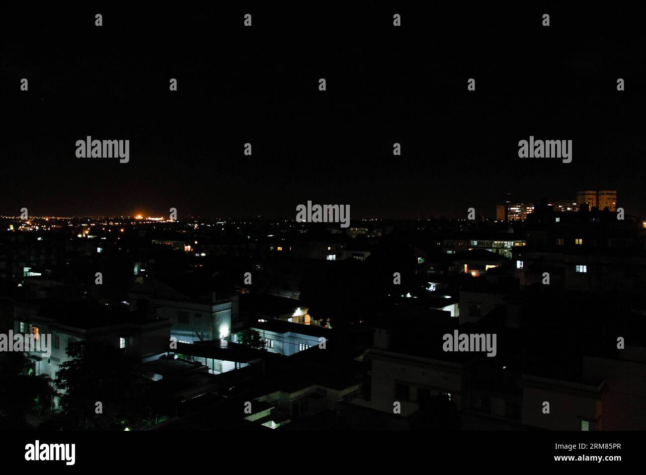 Rwanda on night earth hi-res stock photography and images - Alamy