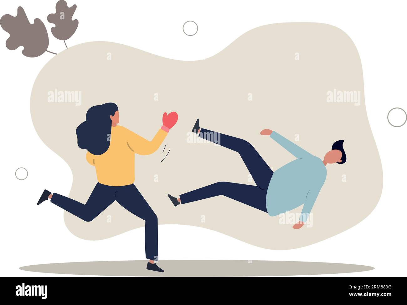 Success businesswoman winning business competition, woman leadership or ...