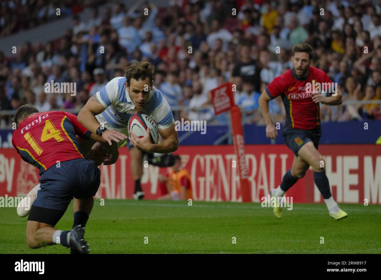 Metropolitano Stadium, Madrid, Spain. 26th Aug, 2023. Rugby teams in ...