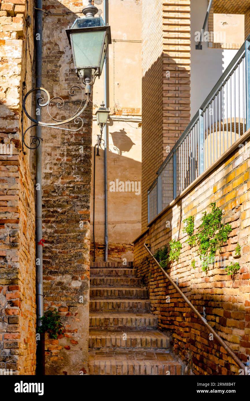 Small alley in the historical centre, Pianella, Italy Stock Photo - Alamy