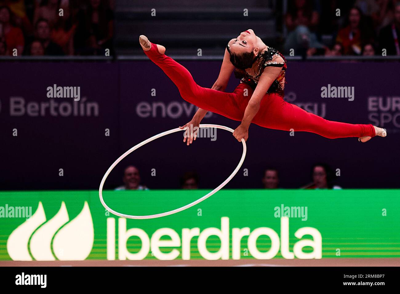 Spain's Alba Bautista competes in the individual all-around event of ...