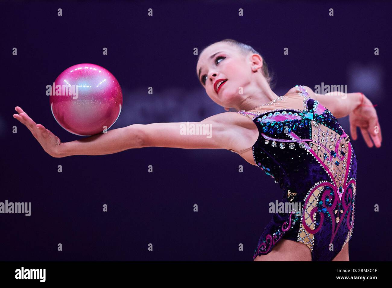 Bulgaria's Stiliana Nikolova competes in the individual all-around ...