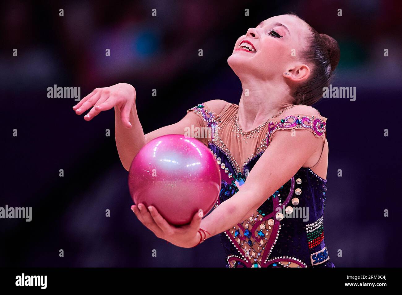 Bulgaria's Stiliana Nikolova competes in the individual all-around ...