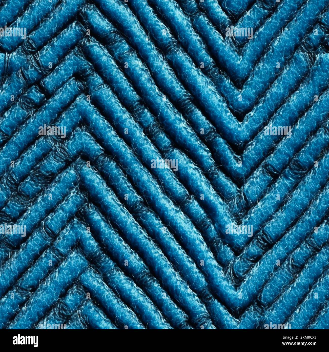 Chenille blue textile cloth texture Stock Photo - Alamy
