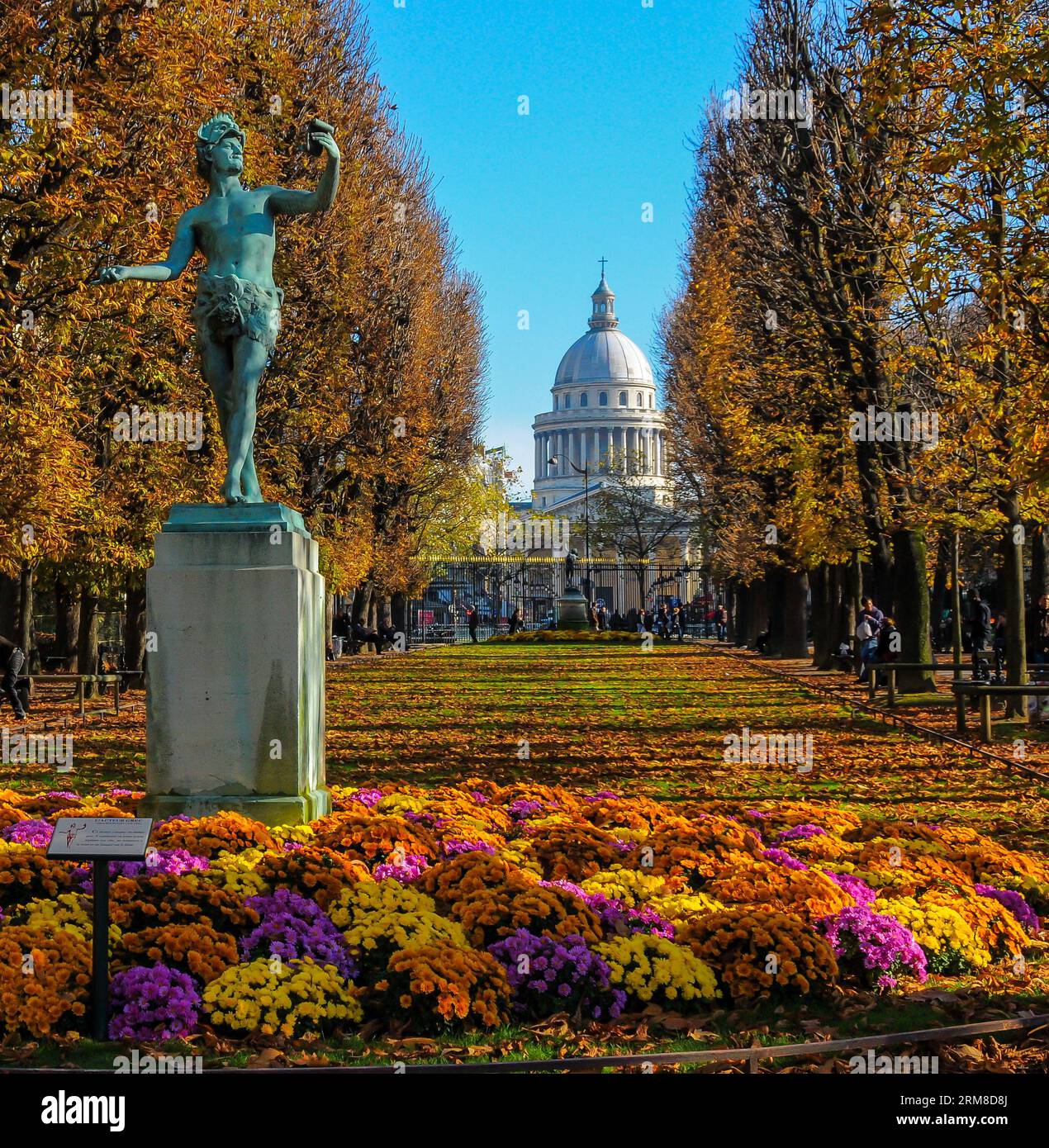 PARIS (75) 6E ARRONDISSEMENT. JARDIN DU LUXEMBOURG. LE PANTHEON, AVEC ...