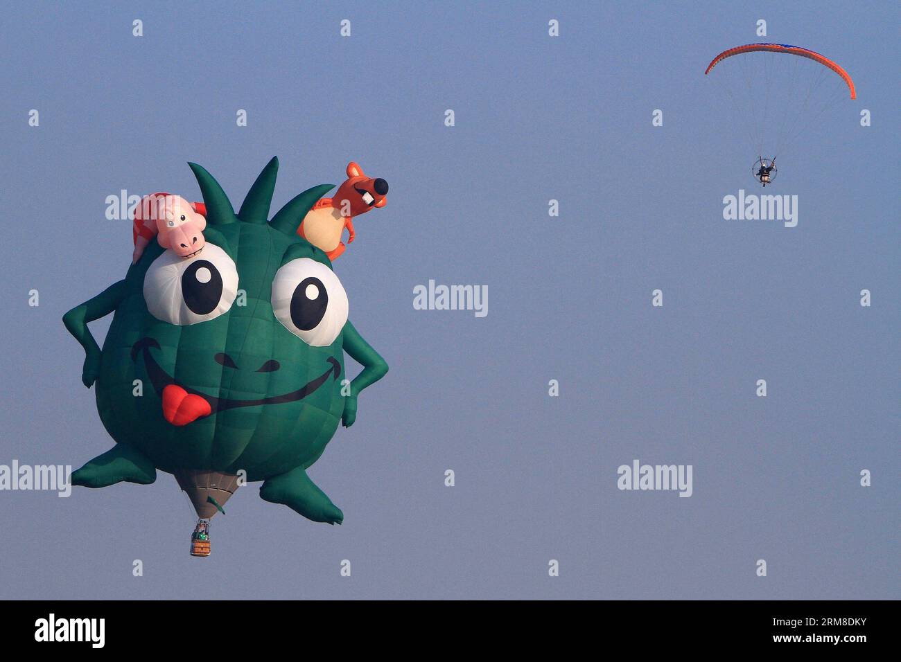 PAMPANGA, A hot air balloon rises during the Philippine International ...