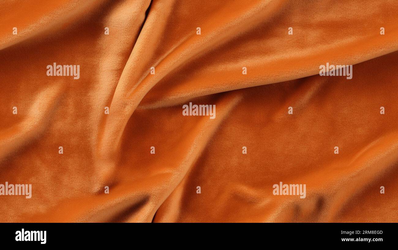 Velvet light orange textile cloth texture seamless Stock Photo - Alamy