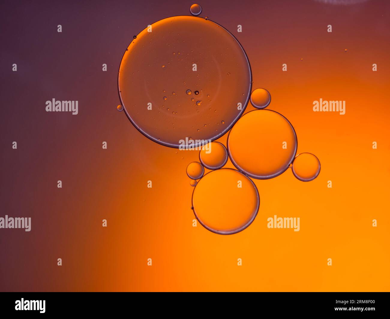 pastel artistic of oil drop floating on the water. Pastel color bubble ...