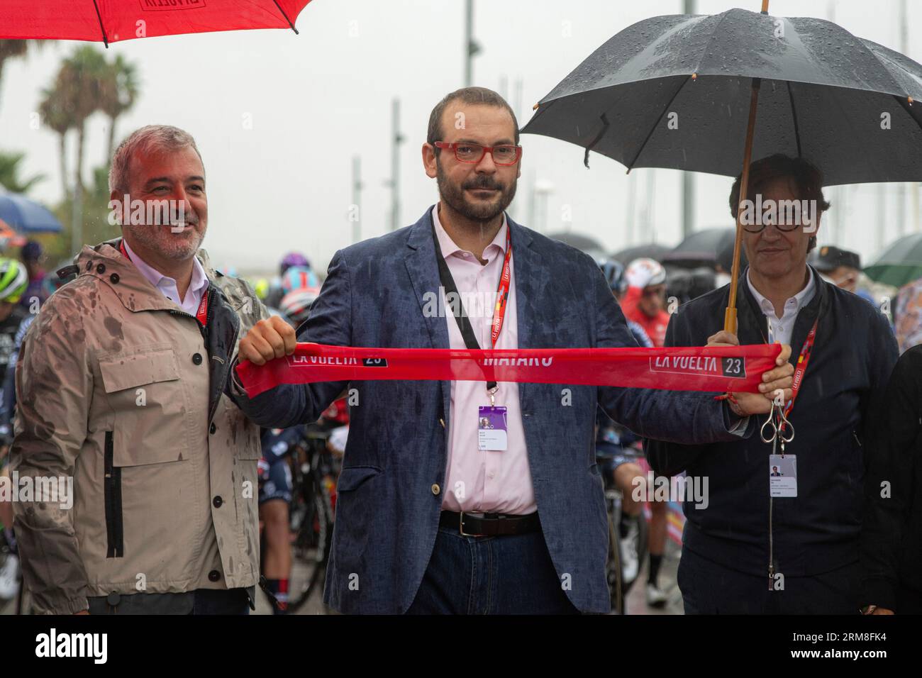 (L-R) The Mayor of Barcelona, Jaume Collboni AUGUST 27;2023 Lorena ...