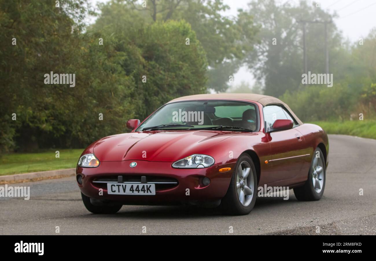 Whittlebury,Northants,UK -Aug 26th 2023:1997 red Jaguar XK8 car ...