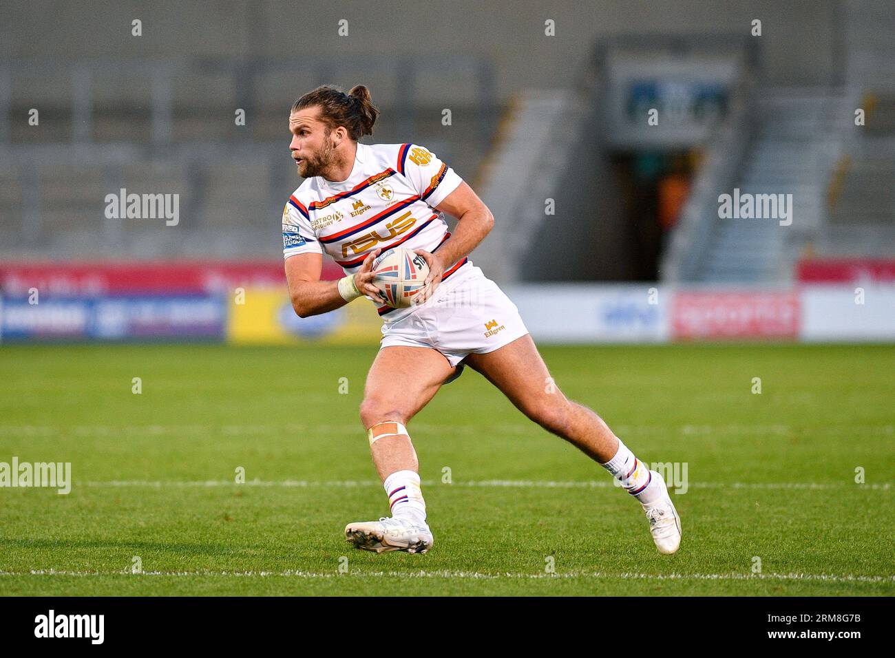 Salford, England - 25th August 2023 Wakefield Trinity's Liam Kay in ...