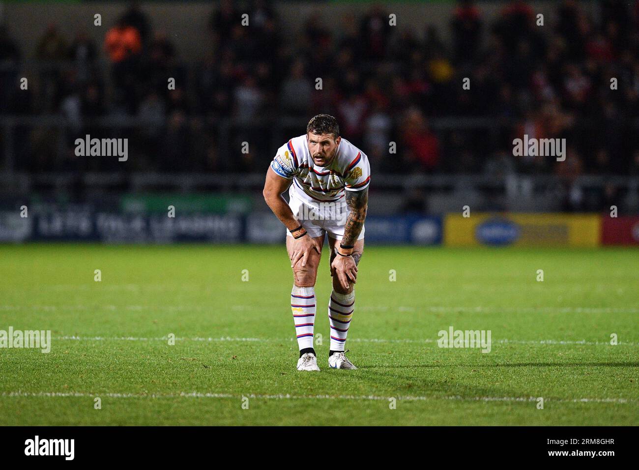 Salford, England - 25th August 2023 Wakefield Trinity's Jay Pitts ...