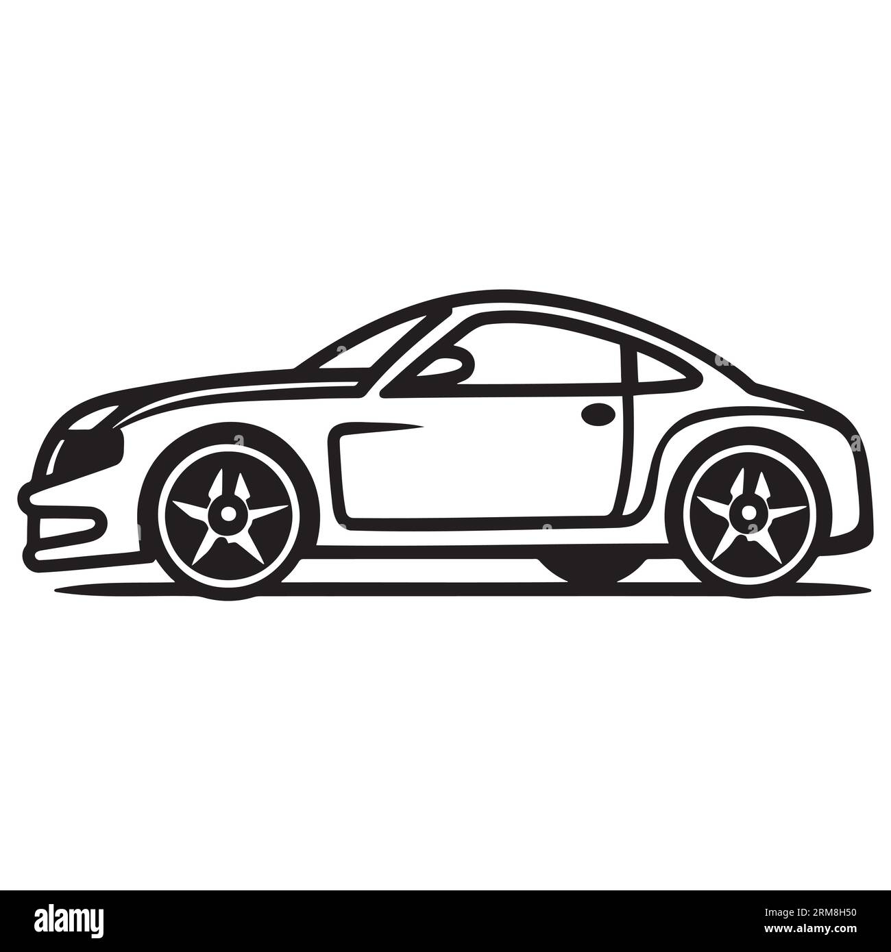 Blue model car on Black and White Stock Photos & Images - Alamy