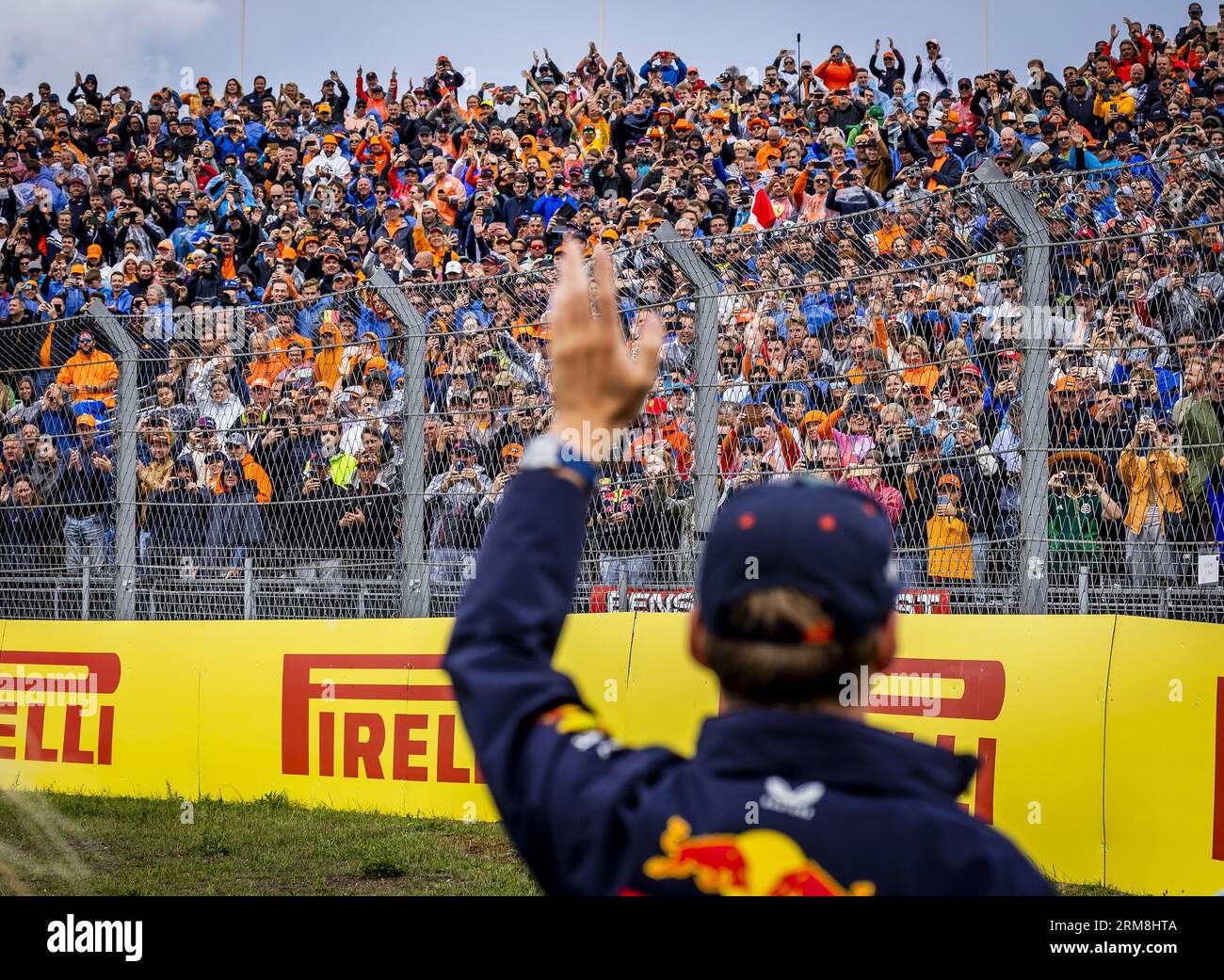 ZANDVOORT - Max Verstappen (Red Bull Racing) during the drivers parade ...