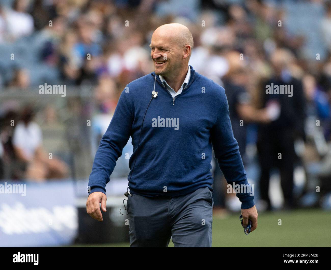 Summer International - Scotland v, Georgia. 26th Aug, 2023. A smiling ...