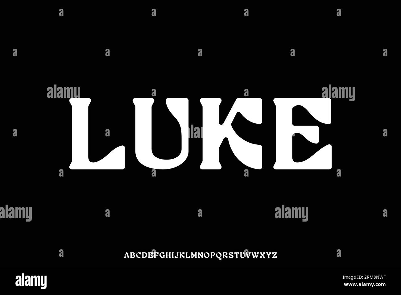 Unique decorative retro trendy style alphabet display font vector ... Unique decorative retro trendy style alphabet display font vector ...