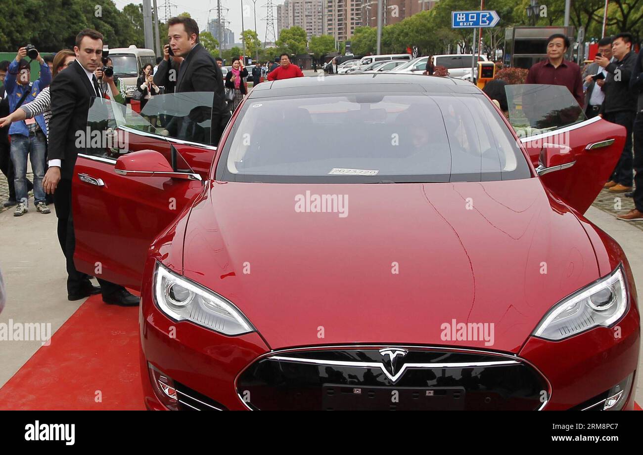 Elon musk gets into car hi-res stock photography and images - Alamy