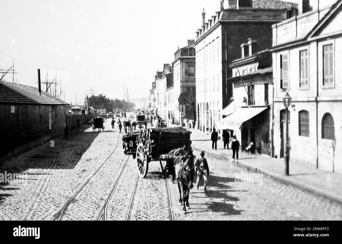 The Bacalan, Bordeaux, France, Victorian period Stock Photo - Alamy