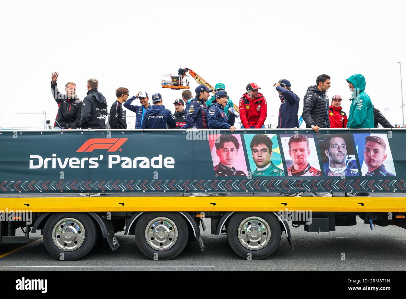 The drivers parade truck during the 11th round of the 2023 FIA Formula ...