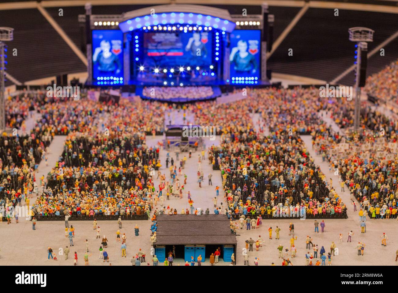 Miniature diorama at Miniatur Wunderland in Hamburg, Germany, depicting ...