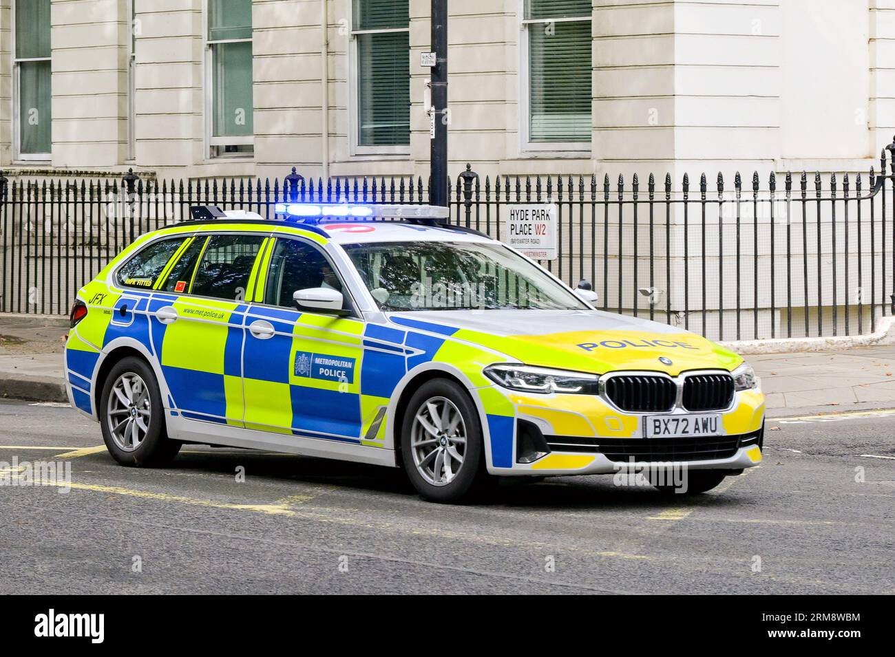 London, England, UK - 24 August 2023: Police patrol car of the ...