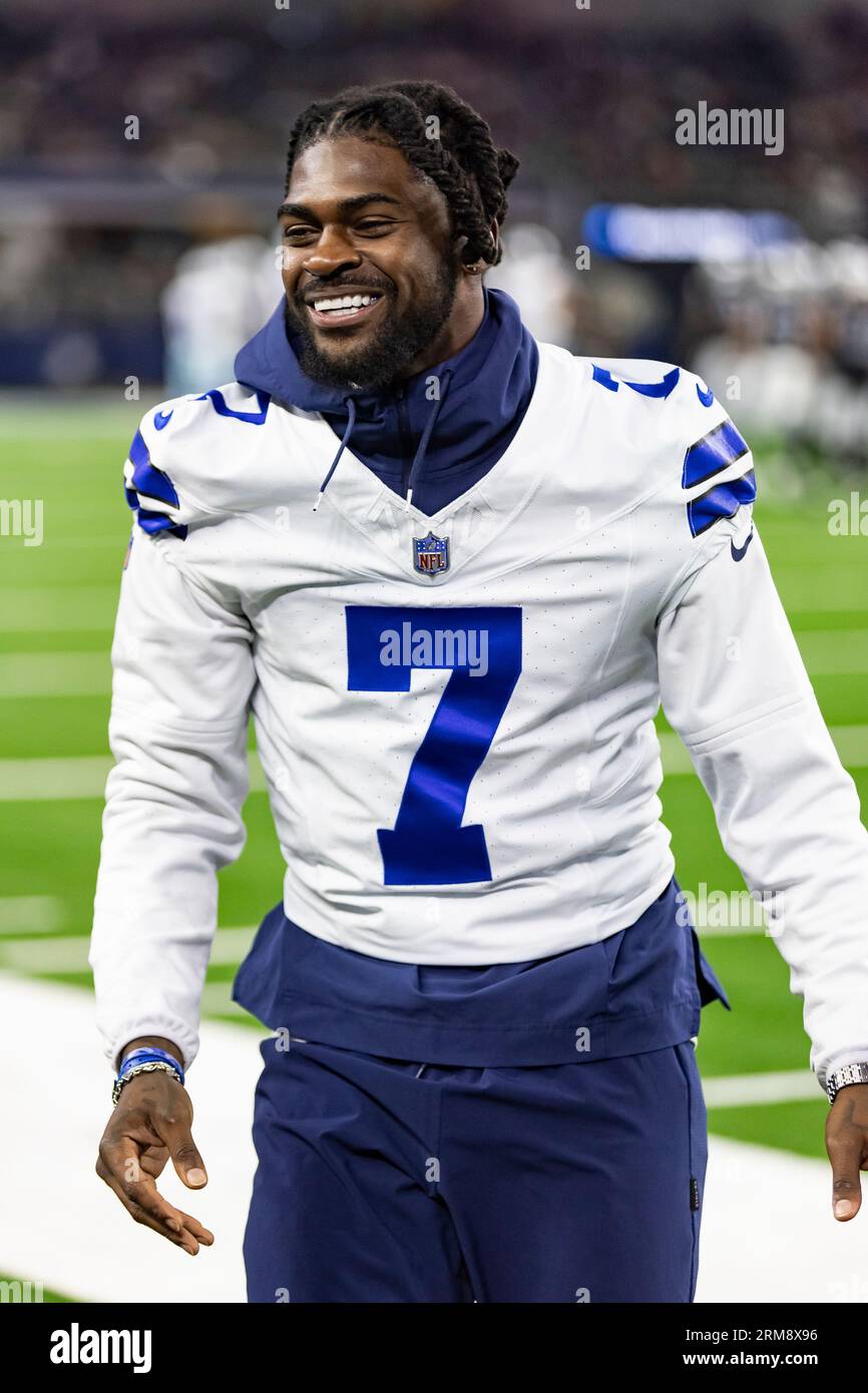 Dallas Cowboys cornerback Trevon Diggs (7) is seen during the second ...