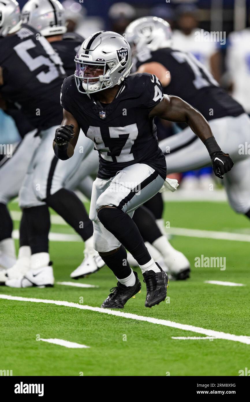 Las Vegas Raiders running back Sincere McCormick (47) is seen during ...