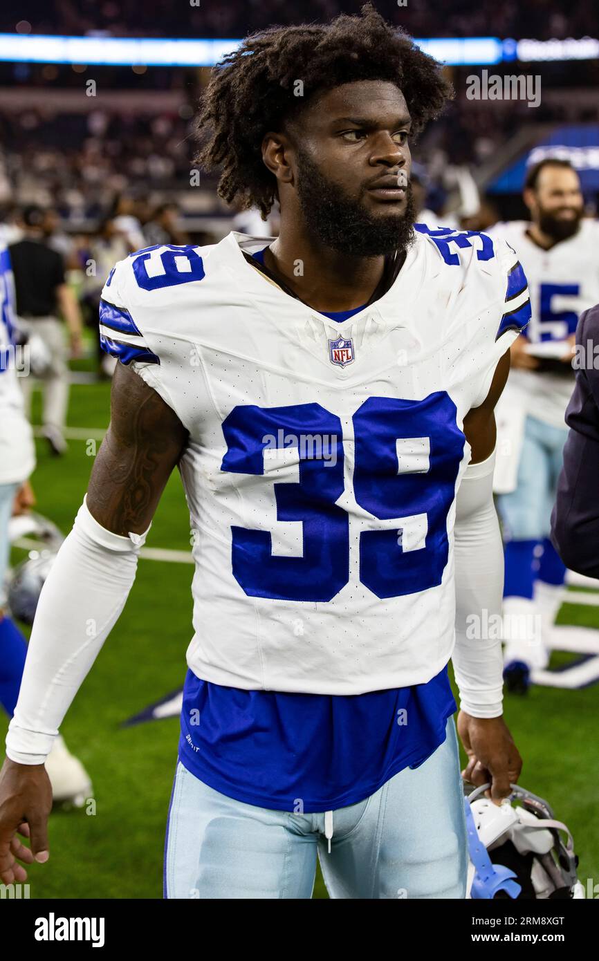 Dallas Cowboys cornerback Myles Brooks (39) is seen after an NFL ...