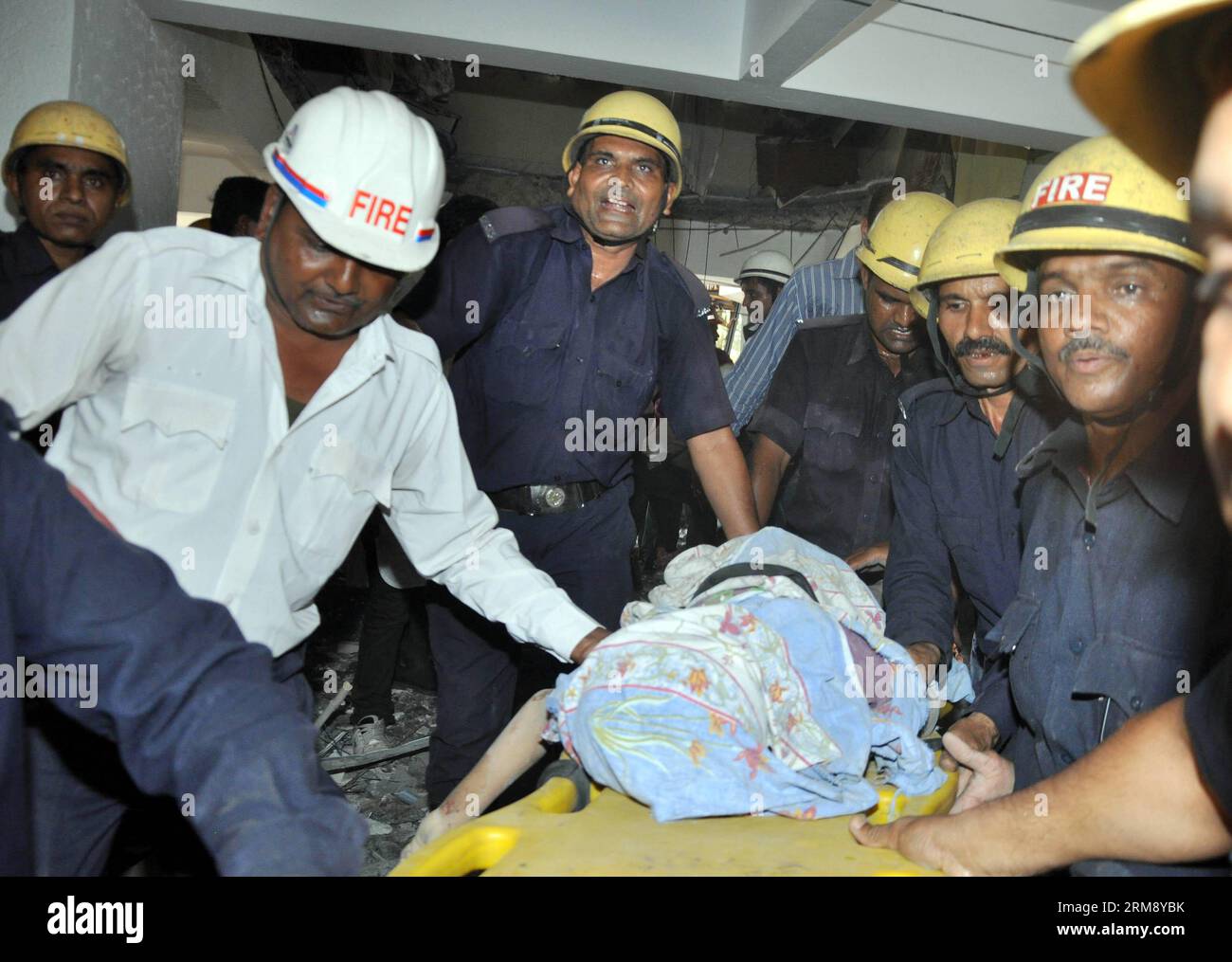 Collapse three floors building in hi-res stock photography and images ...
